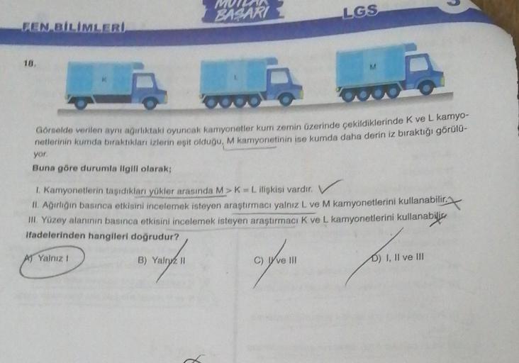 BASARI LGS FEN BİLİMLERİ 18 Goroldo ver... - Ortaokul Fen Bilgisi