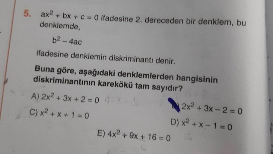 5 Ax2 bx c 0 Ifadesine 2 Dereceden Bir De Lise Matematik 5-ax2-bx-c-0-ifadesine-2-dereceden-bir-de-lise-matematik