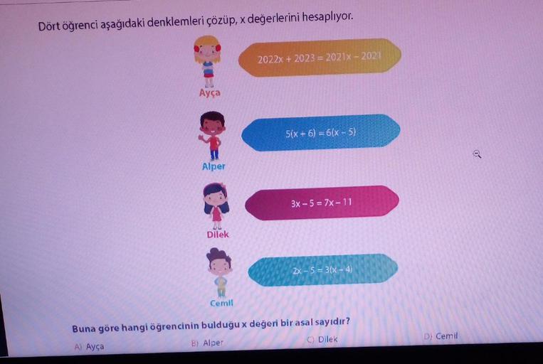 D rt renci A a daki Denklemleri z p Ortaokul Matematik d-rt-renci-a-a-daki-denklemleri-z-p-ortaokul-matematik
