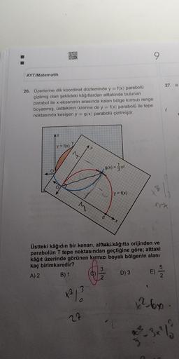 Okbo Anas Da 9 Ayt Matematik 27 A 26 Üzerle Lise Matematik