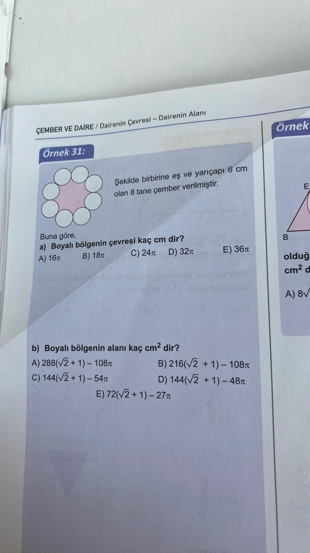 ÇEMBER VE DAİRE/ Dairenin Çevresi - Dairenin Alanı ... - Geometri
