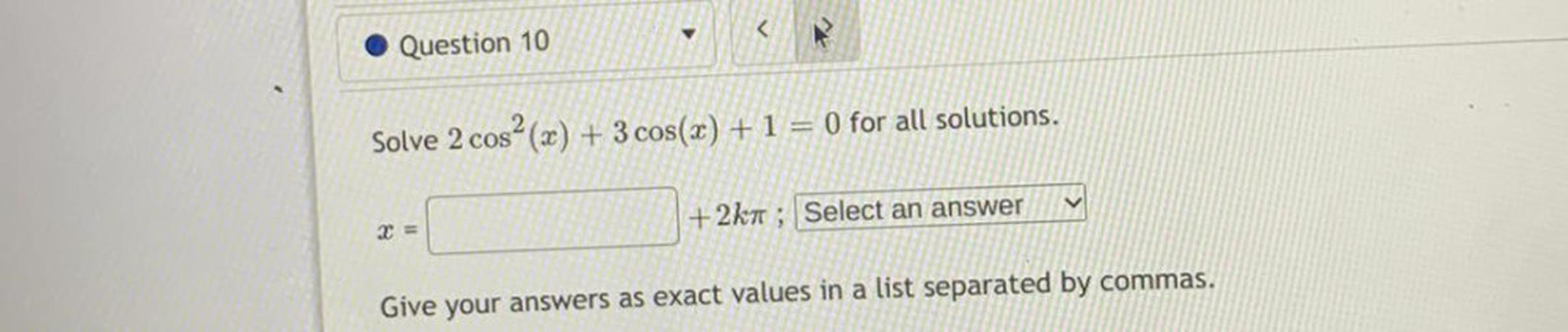 Solve 2cos x 3cos x 1 0 For All Solutions X Calculus solve-2cos-x-3cos-x-1-0-for-all-solutions-x-calculus