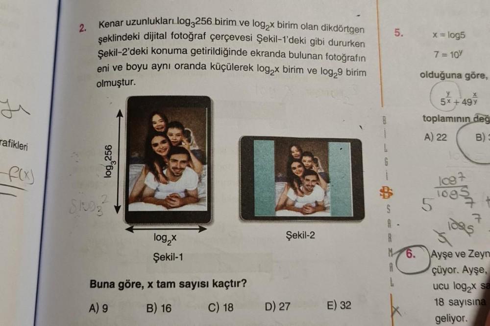 Yi Rafikleri F x 2 Kenar Uzunluklar Log 25 Lise Matematik Yi Rafikleri F x 2 Kenar Uzunluklar Log 25 Lise Matematik