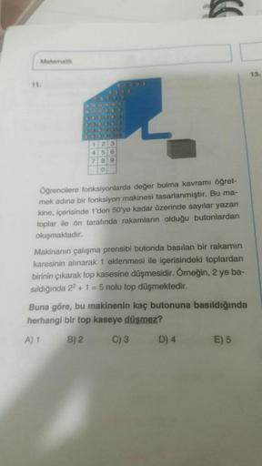 Matematik 1 2 3 45 6 7 89 0 Öğrencilere fonks... - Lise Matematik Matematik 1 2 3 45 6 7 89 0 Öğrencilere fonks... - Lise Matematik