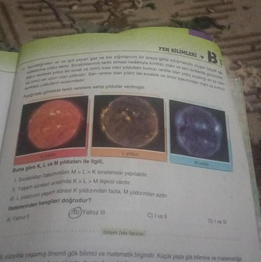 FEN BİLİMLERİ B Y 14. Kendiliğinden ısı... - Ortaokul Fen Bilgisi