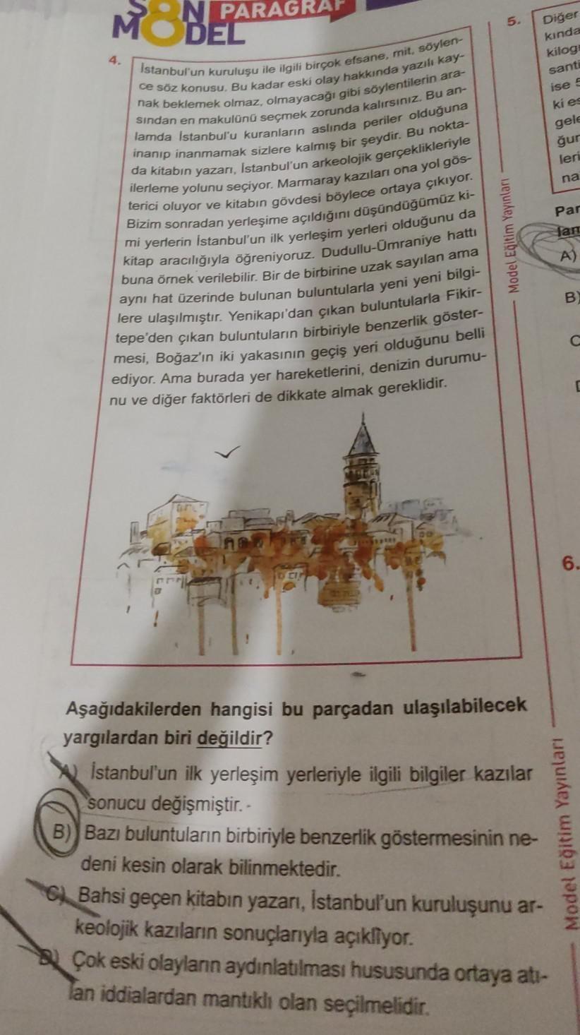 M 4. N PARAGRA DEL Istanbul'un kuruluşu ile ilgili birçok efsane, mit ...