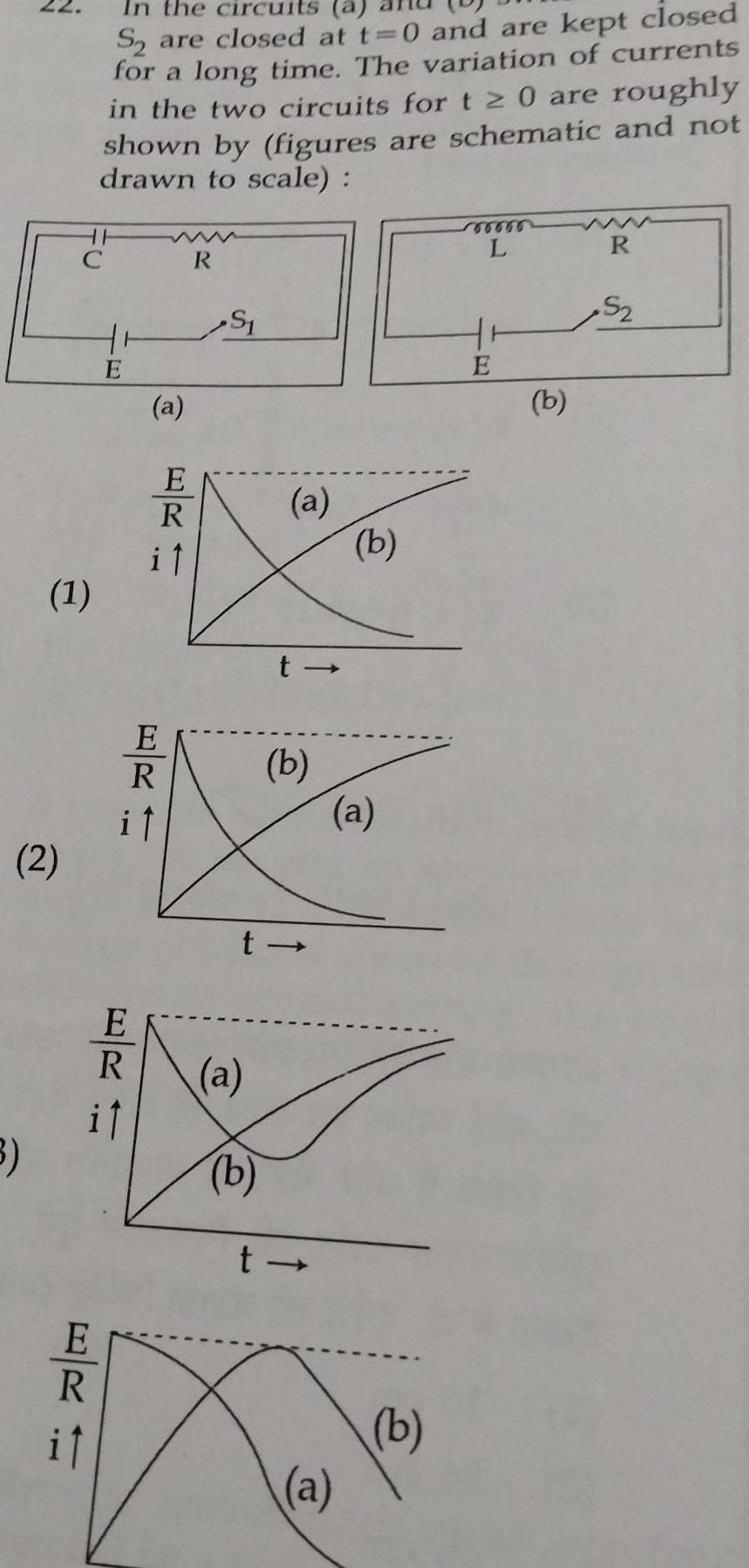 ANSWERED 3 1 2 In The Circuits A S2 Are Closed At T 0 And Are Kept ANSWERED 3 1 2 In The Circuits A S2 Are Closed At T 0 And Are Kept