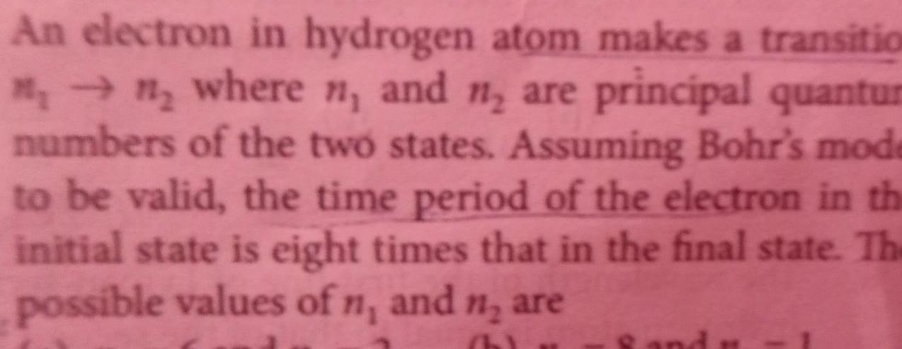 [answered] An Electron In Hydrogen Atom Makes A Transitio N N Where N