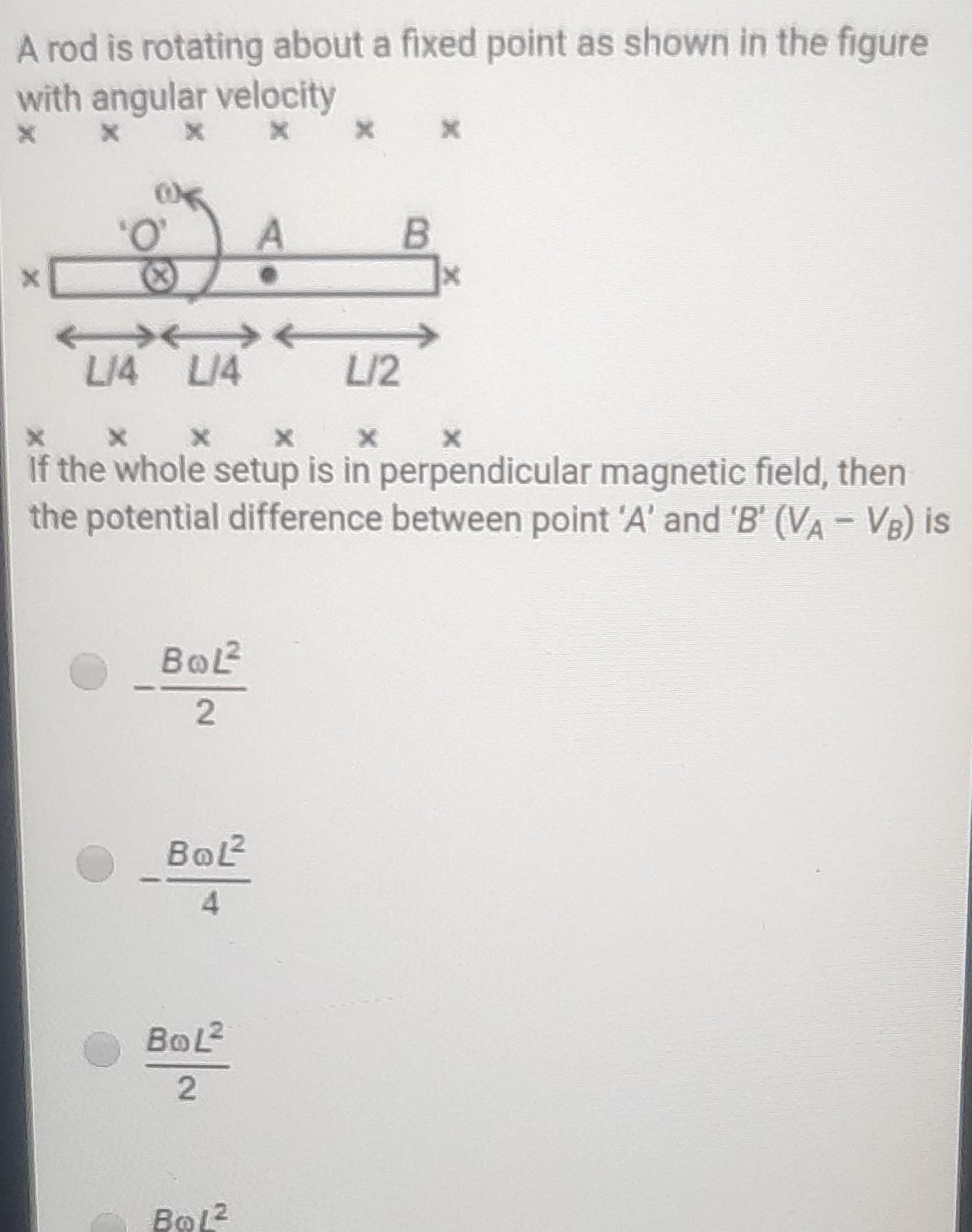 [ANSWERED] A rod is rotating about a fixed point as shown in the figure ...
