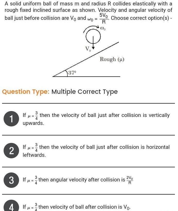 [ANSWERED] o A solid uniform ball of mass m and radius R collides - Kunduz