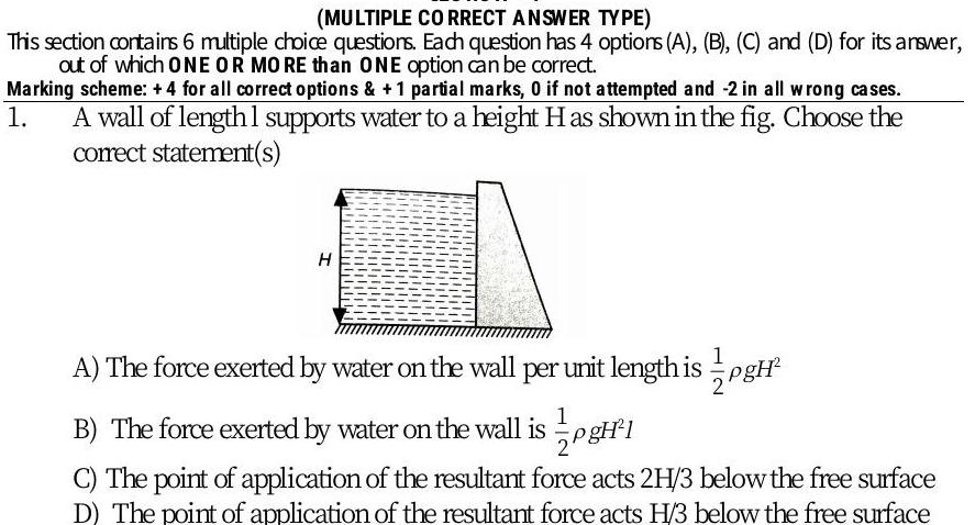 [answered] Multiple Correct Answer Type This Section Contains 6 Kunduz