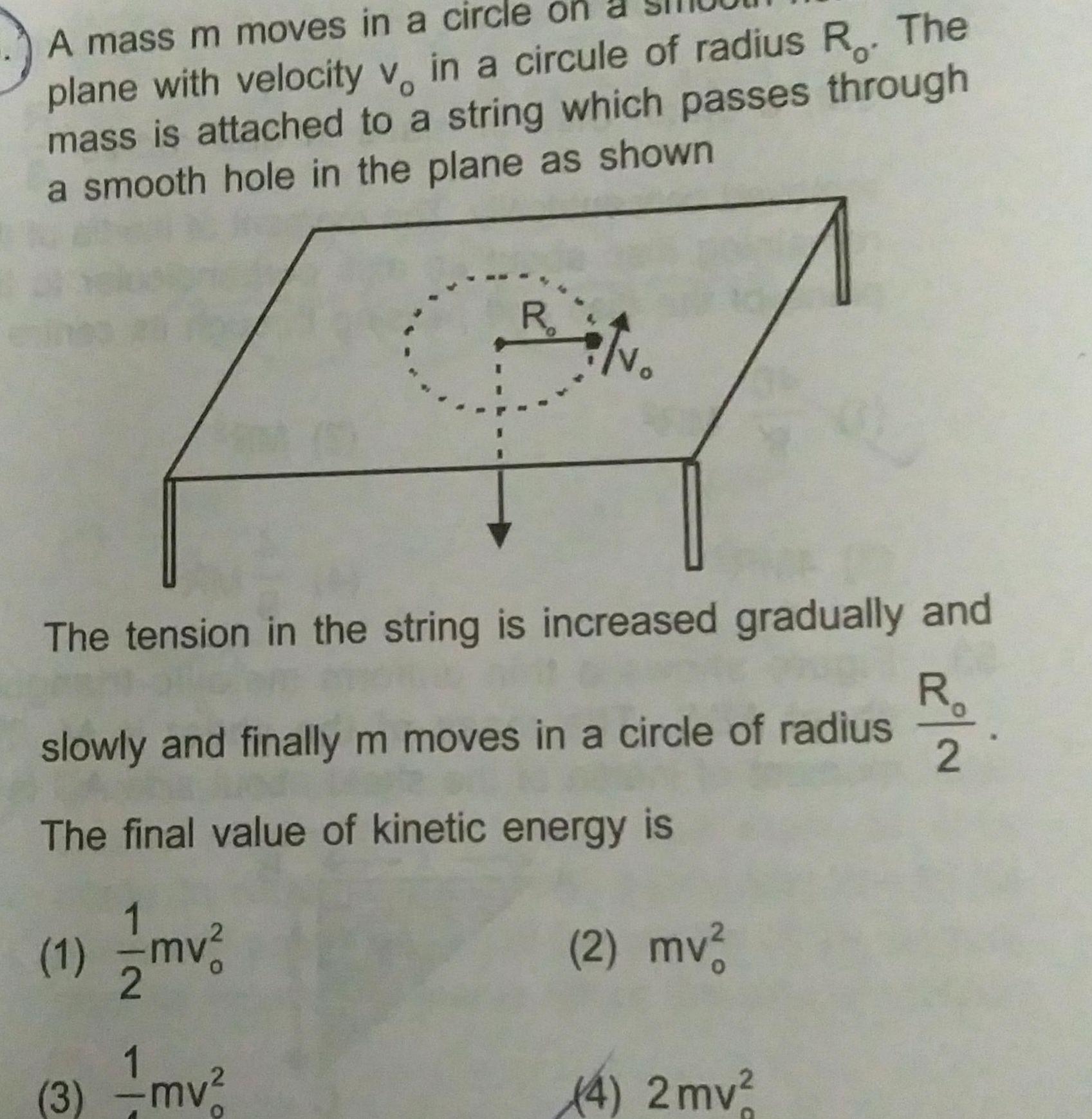 ANSWERED A Mass M Moves In A Circle Plane With Velocity V In ANSWERED A Mass M Moves In A Circle Plane With Velocity V In