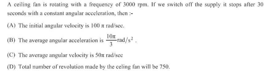Average Angular Acceleration