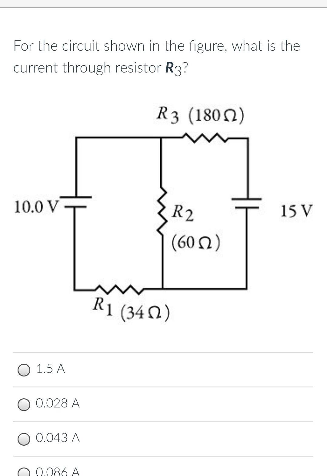 [ANSWERED] For the circuit shown in the figure what is the current - Kunduz