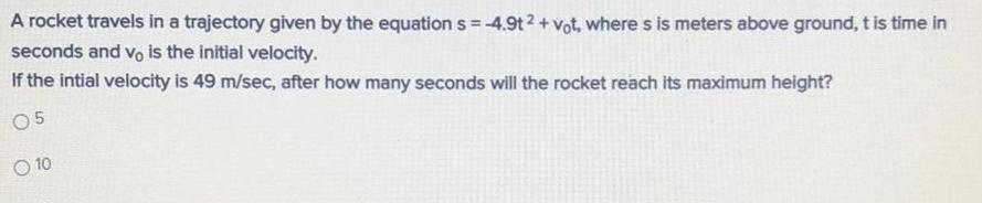 [answered] A Rocket Travels In A Trajectory Given By The Equation S 4 Kunduz
