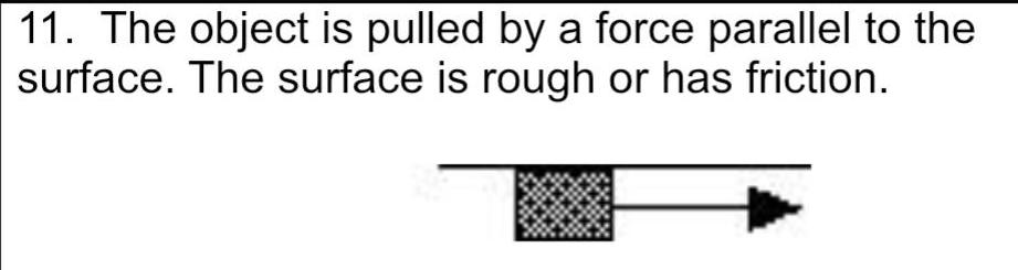 [answered] 11 The Object Is Pulled By A Force Parallel To The Surface