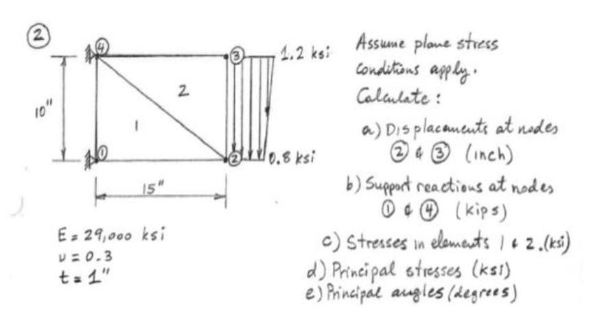 [ANSWERED] 2 15 E 29 000 ksi V 0 3 t 1 N 1 2 ksi 110 8 ksi Assume plane ...