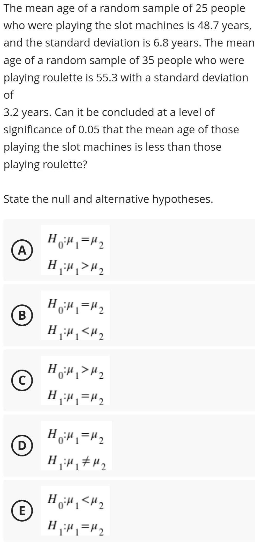 ANSWERED The Mean Age Of A Random Sample Of 25 People W Math answered-the-mean-age-of-a-random-sample-of-25-people-w-math