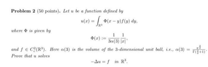 Answered Problem 2 50 Points Let U Be A Function Defined By Where Is Kunduz