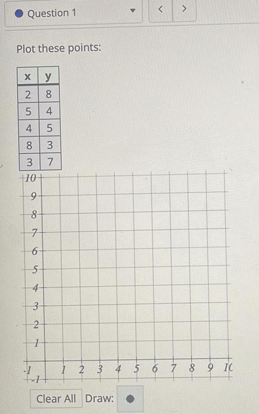 [ANSWERED] Question 1 Plot these points X 25 4 8 3 10 9 N 8 7 6 5 4 3 2 ...