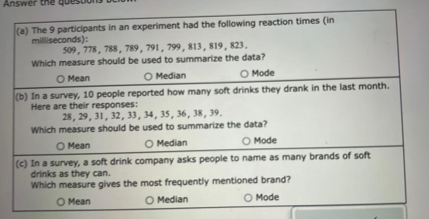 [ANSWERED] Answer the a The 9 participants in an experiment ... - Statistics - Kunduz