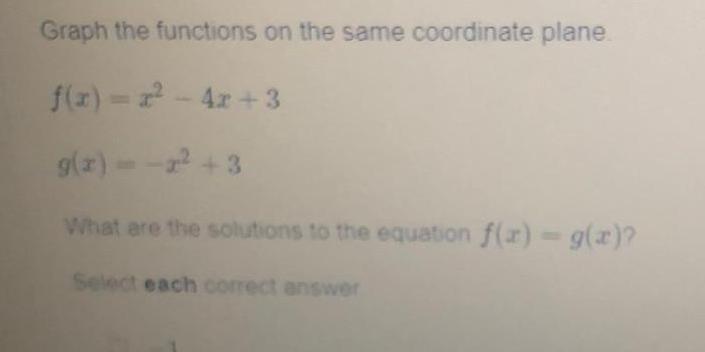 [ANSWERED] Graph the functions on the same coordinate plane f x x 4x 3 - Kunduz