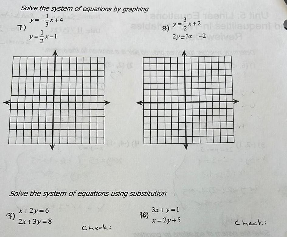 ANSWERED Solve The System Of Equations By Graphing 1 Y 3x 4 9 7 1 Y X ANSWERED Solve The System Of Equations By Graphing 1 Y 3x 4 9 7 1 Y X