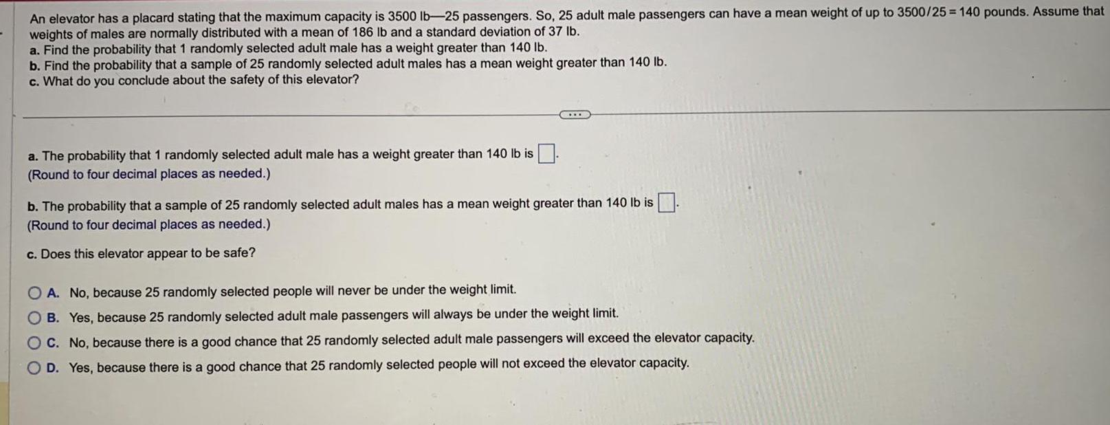 Elevator Weight Limit