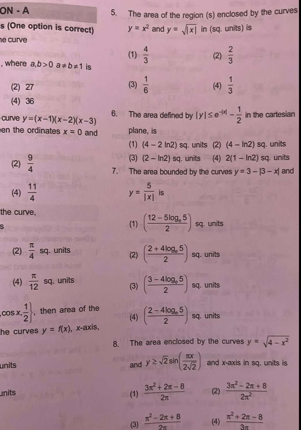 [answered] On A S One Option Is Correct Ne Curve Where A B 0 A B 1 Is 2 Kunduz