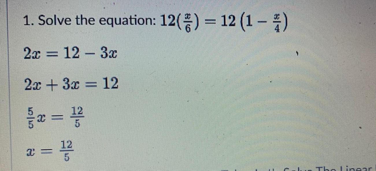 ANSWERED 1 Solve The Equation 12 12 1 2x12 3x 2x 3x 12 12 Ius ANSWERED 1 Solve The Equation 12 12 1 2x12 3x 2x 3x 12 12 Ius