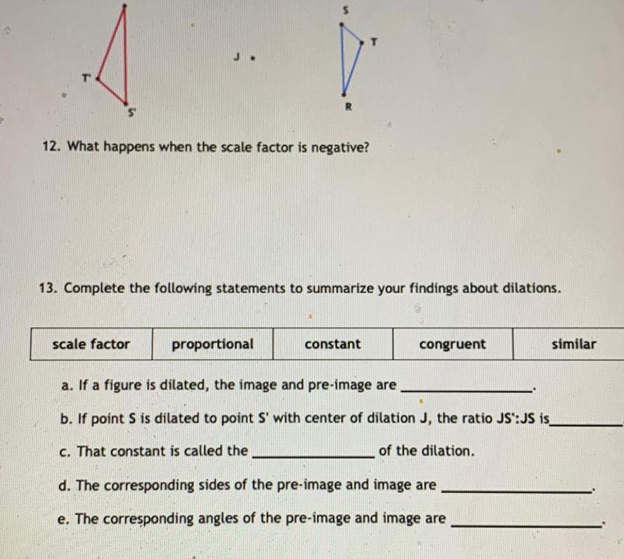 [ANSWERED] T 12 What happens when the scale factor is negative 13 - Kunduz