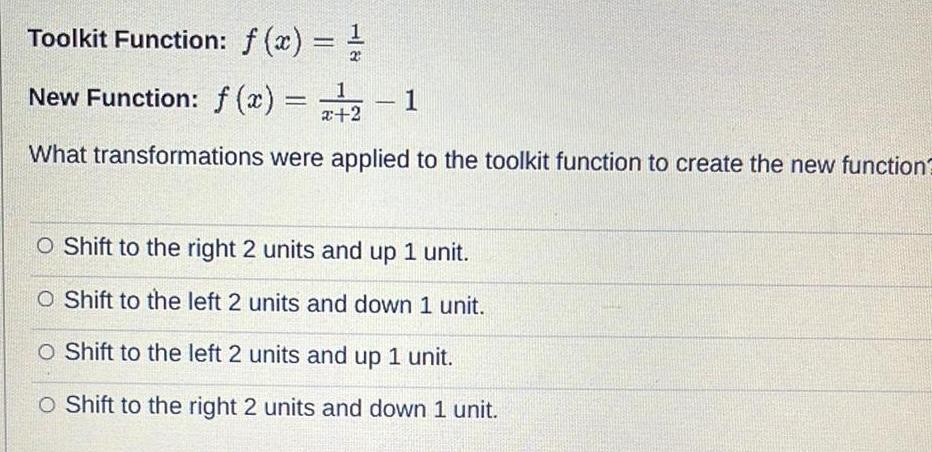 [answered] Toolkit Function F X 1 1 1 New Function F X 772 1 X 2 What Kunduz