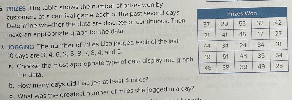 [ANSWERED] 5 PRIZES The table shows the number of prizes won by - Kunduz