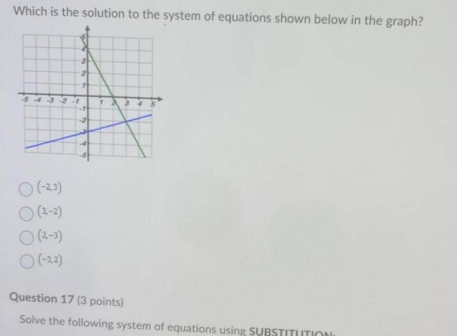 [ANSWERED] Which is the solution to the system of equations shown below - Kunduz