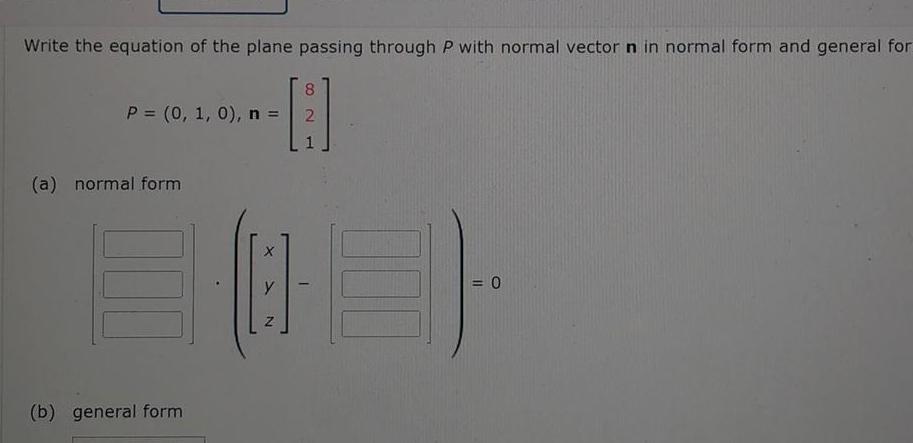 [answered] Write The Equation Of The Plane Passing Through P With Kunduz