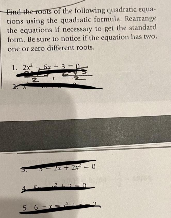 [ANSWERED] Find the roots of the following quadratic equa tions using ...