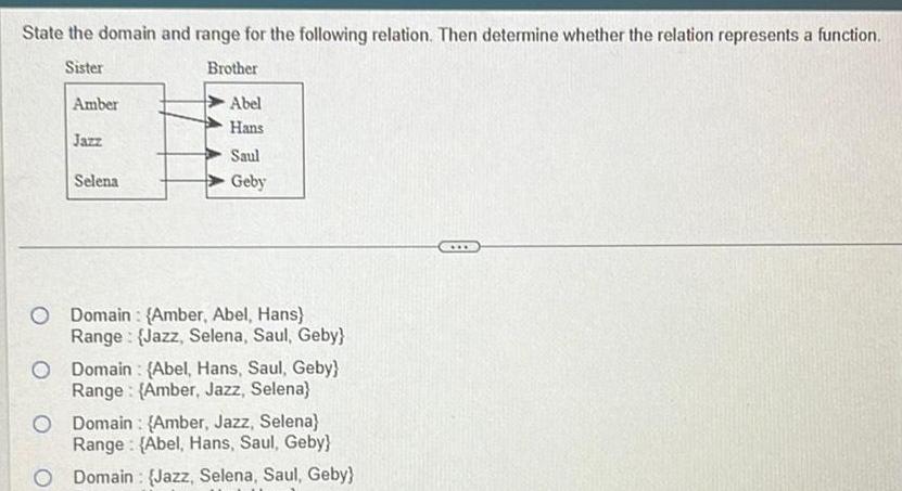 [ANSWERED] State the domain and range for the following relation Then - Kunduz