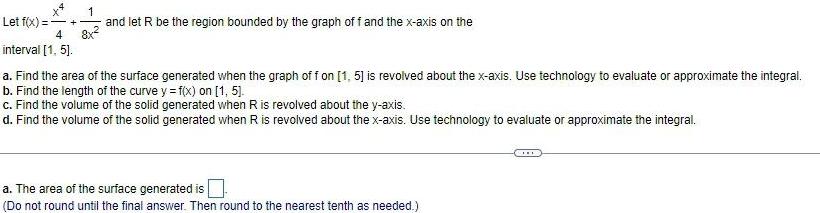 [ANSWERED] 1 Let f x and let R be the region bounded by the graph off - Kunduz
