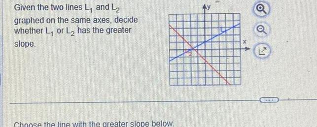 [ANSWERED] Given the two lines L and L graphed on the same axes decide - Kunduz