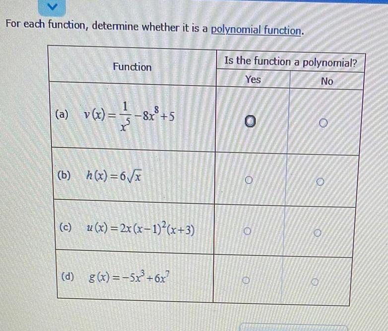 ANSWERED For Each Function Determine Whether It Is A Polynomi answered-for-each-function-determine-whether-it-is-a-polynomi
