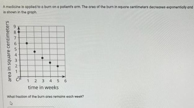 [ANSWERED] A medicine is applied to a burn on a patient s arm The area ...