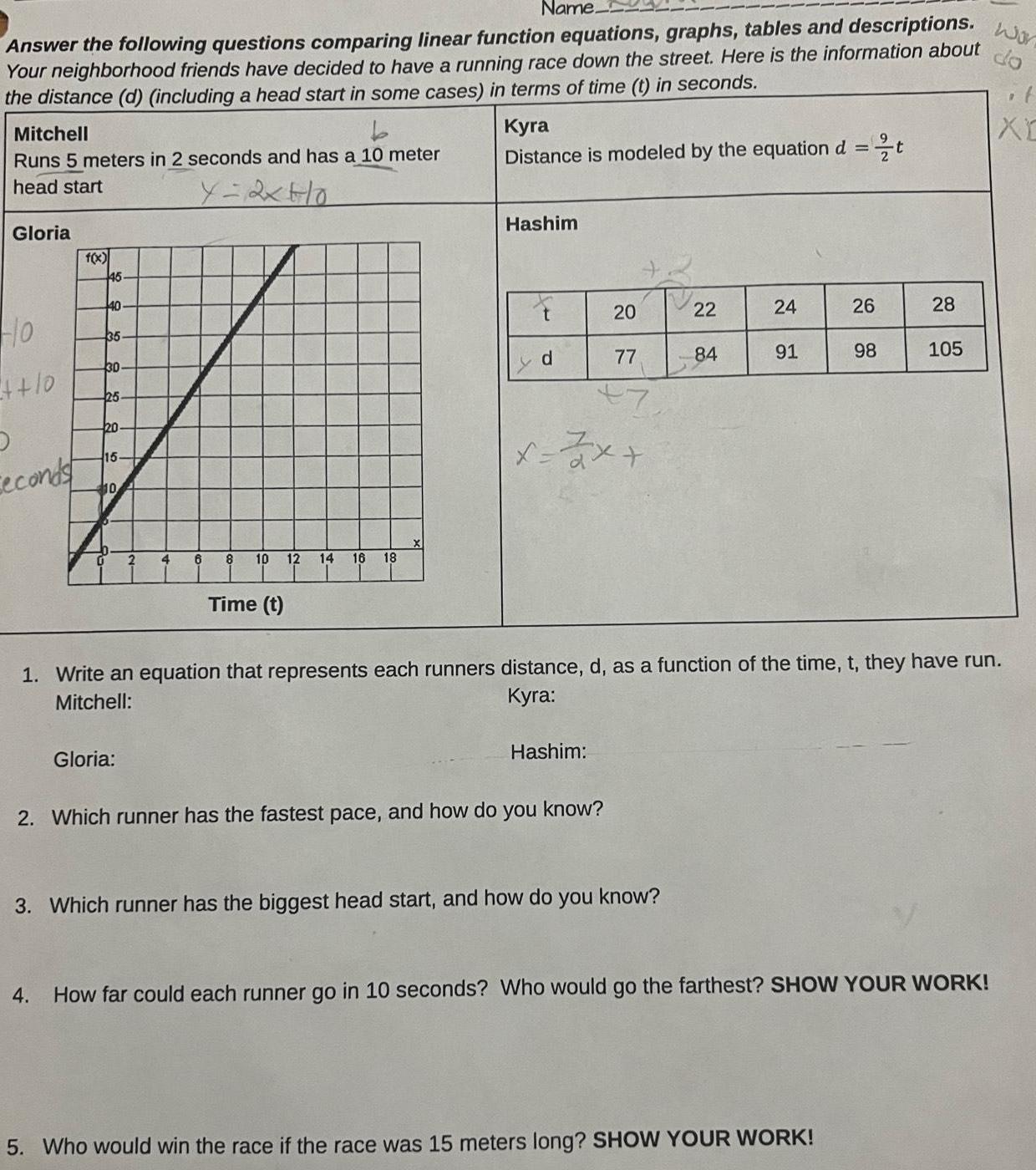 ANSWERED Name Answer The Following Questions Comparing Math ANSWERED Name Answer The Following Questions Comparing Math
