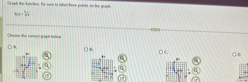 [ANSWERED] Graph the function Be sure to label three points on the - Kunduz