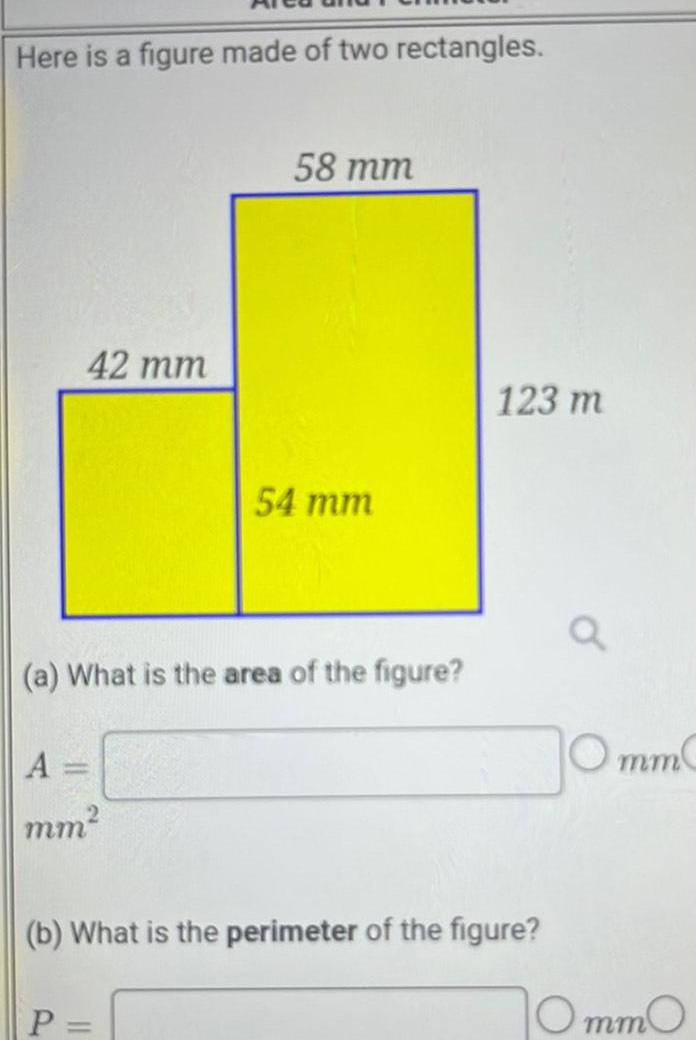 ANSWERED Here Is A Figure Made Of Two Rectangles 42 Mm A 2 Mm 58 Mm A ANSWERED Here Is A Figure Made Of Two Rectangles 42 Mm A 2 Mm 58 Mm A