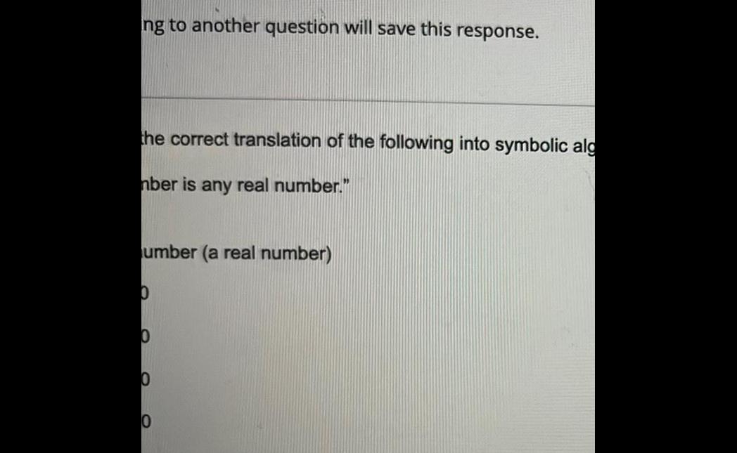 [ANSWERED] ng to another question will save this response the correct ...