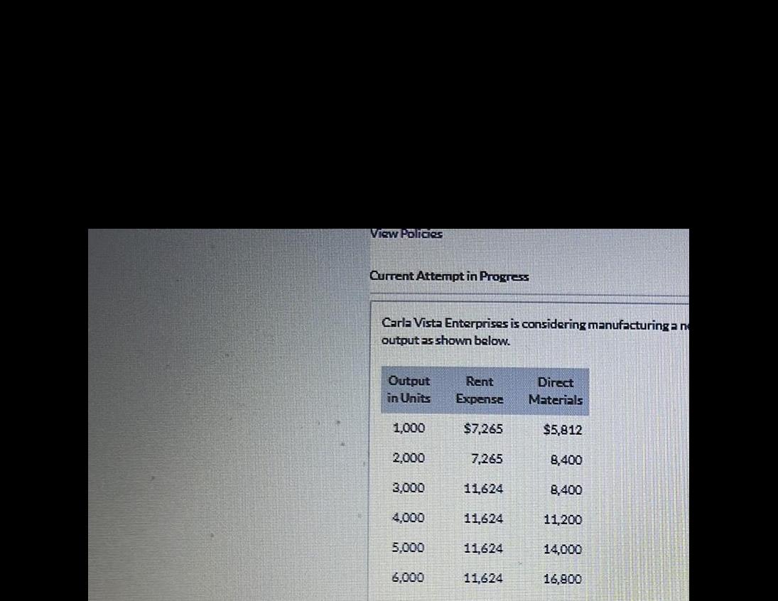 [ANSWERED] View Policies Current Attempt in Progress Carla Vista - Kunduz