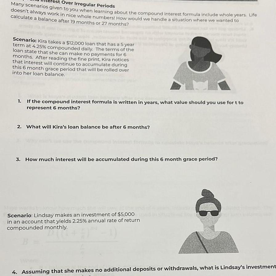 [ANSWERED] Over Irregular Periods Many scenarios given to you when - Kunduz