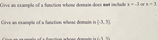 Answered Give An Example Of A Function Whose Domain Does Not Include Kunduz