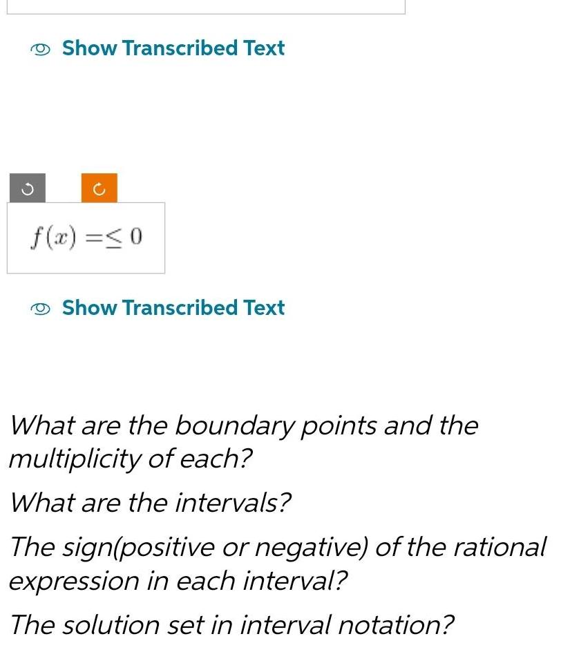Answered Show Transcribed Text F X 0 Show Transcribed Text Wh Algebra Kunduz