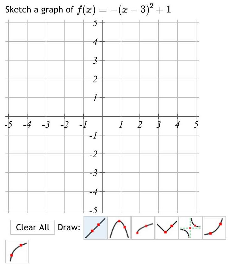 [ANSWERED] Sketch a graph of f x x 3 1 5 5 4 3 2 1 Clear All Draw 4 3 2 - Kunduz